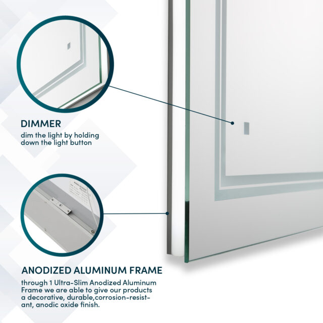 SOHO 24x36 LED Lighted Bathroom Mirror by Aquadom