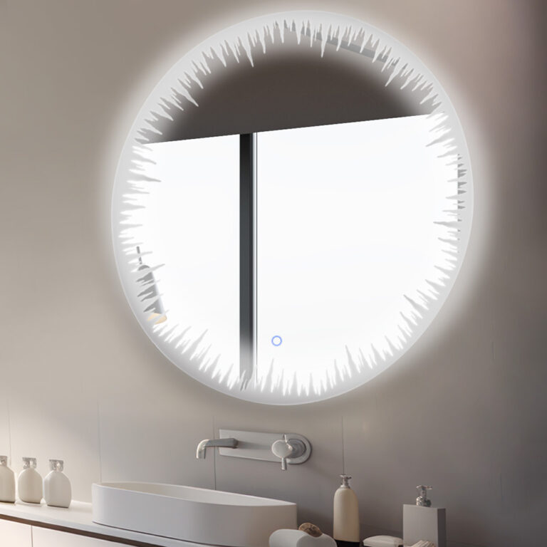 Flame 24 Inches LED Lighted Bathroom Mirror by Aquadom USA