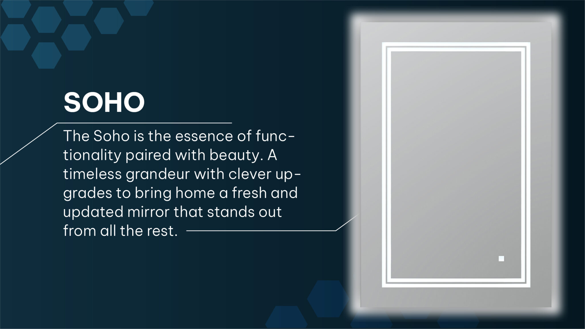 Soho LED Lighted Vanity Mirror Collection by Aquadom
