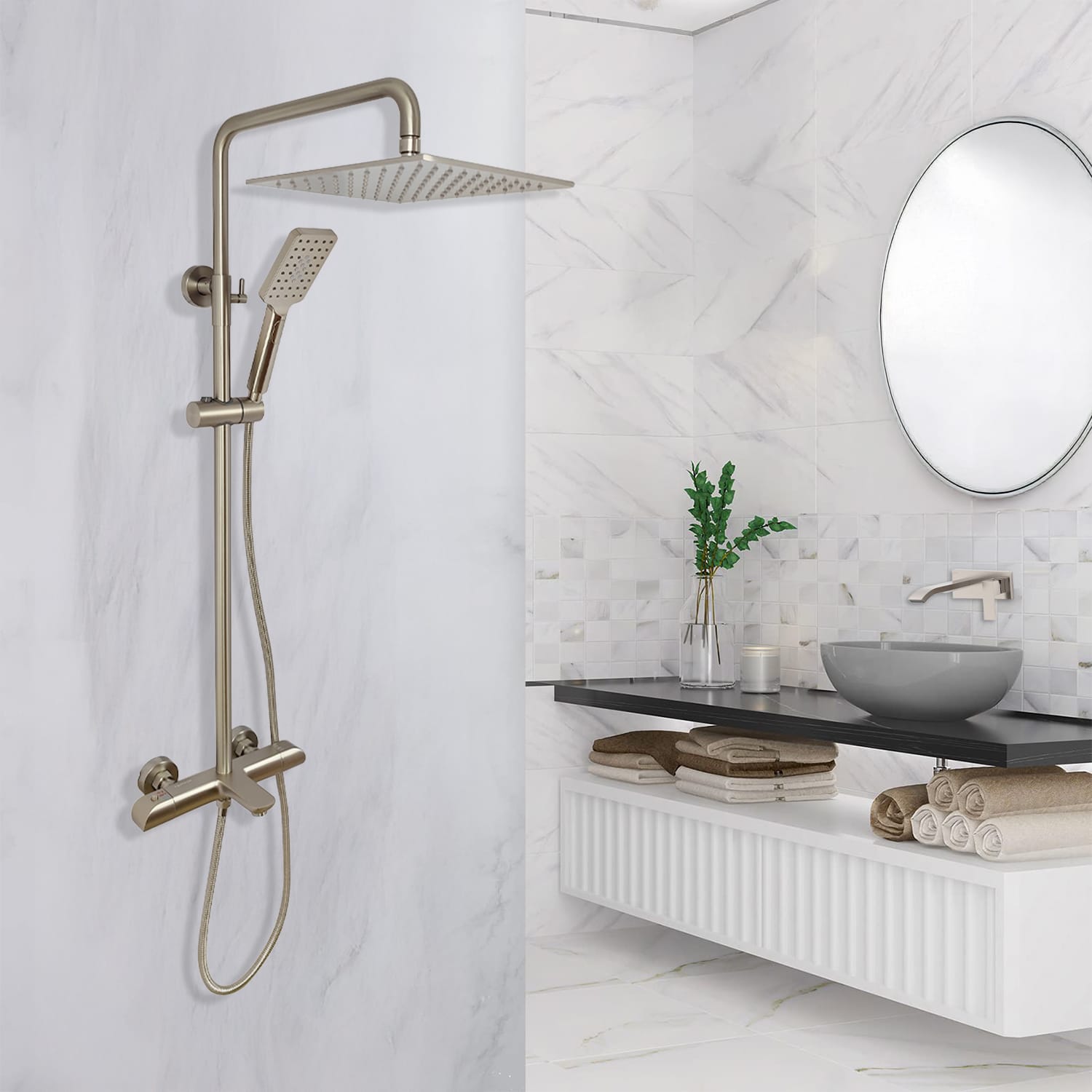 Zen Showers & Modern Mirrors: The Ultimate Bathroom Harmony